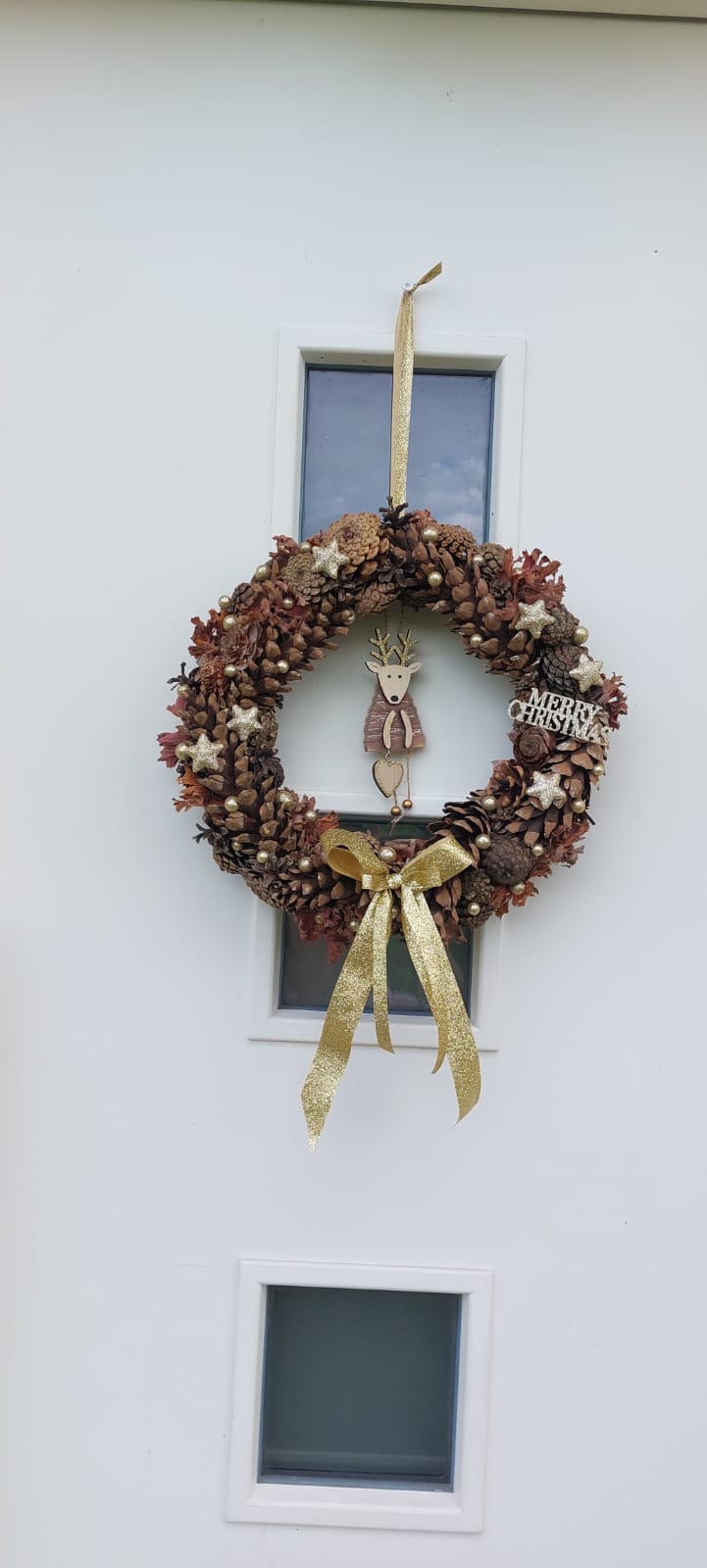 Weihnachtstürkranz Türkranz "Merry Christmas" ⌀ 34 cm Handarbeit | Huizbirn